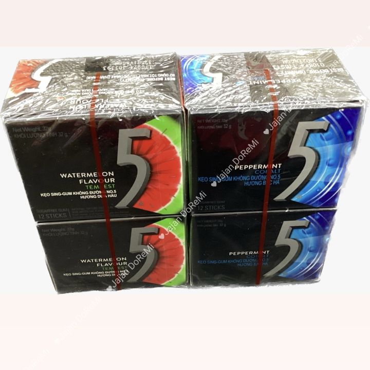 10X32G WRIGLEY’S SUGARFREE PEPPERMINT COBALT / WATERMELON TEMPEST HALAL ...