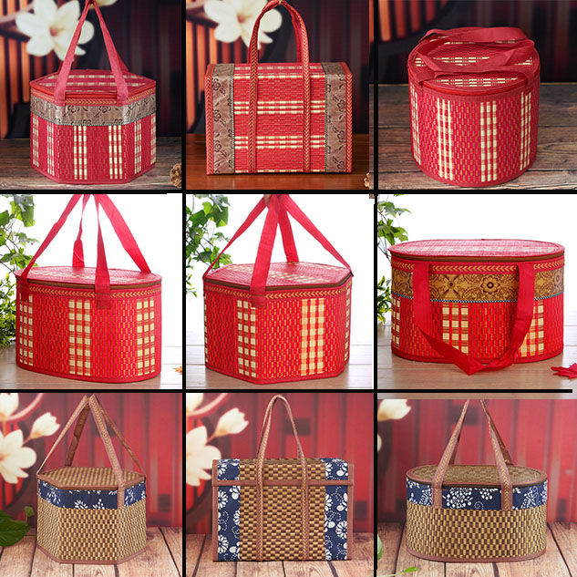 Festive Bamboo Basket Crayfish Crab Fishing Basket Seafood Wicker ...