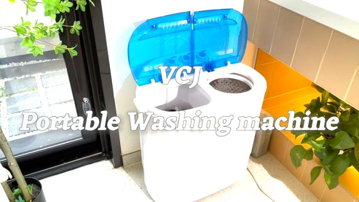 Hamle Double Barrel Mini Washing Machine With Dryer Portable Semi Auto ...