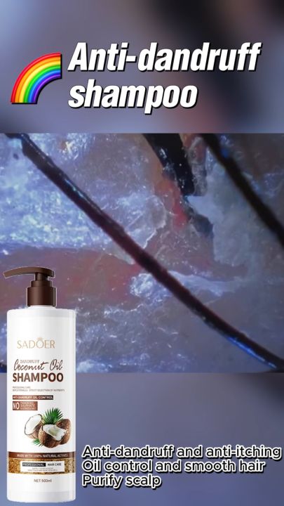 buy 1 take 1 SADOER Coconut oil shampoo and conditioner set Perfumed anti dandruff shampoo long ...