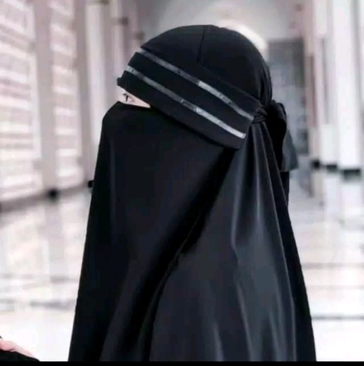 Niqab | Niqob Poni QONITA List Hitam - Cadar Niqab Bandana Poni ...