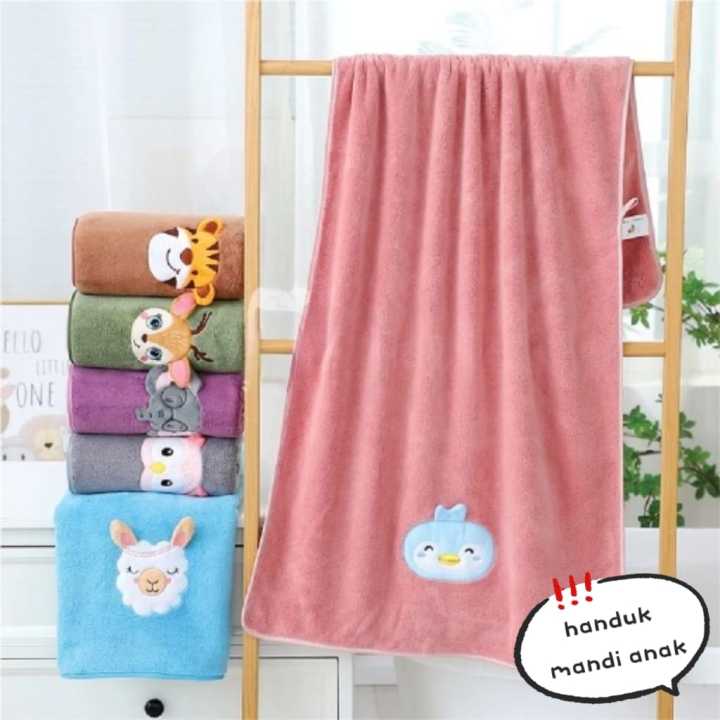 GOBEST Handuk mandi baby doll anak 50x 100 towel anak terlaris lucu ...