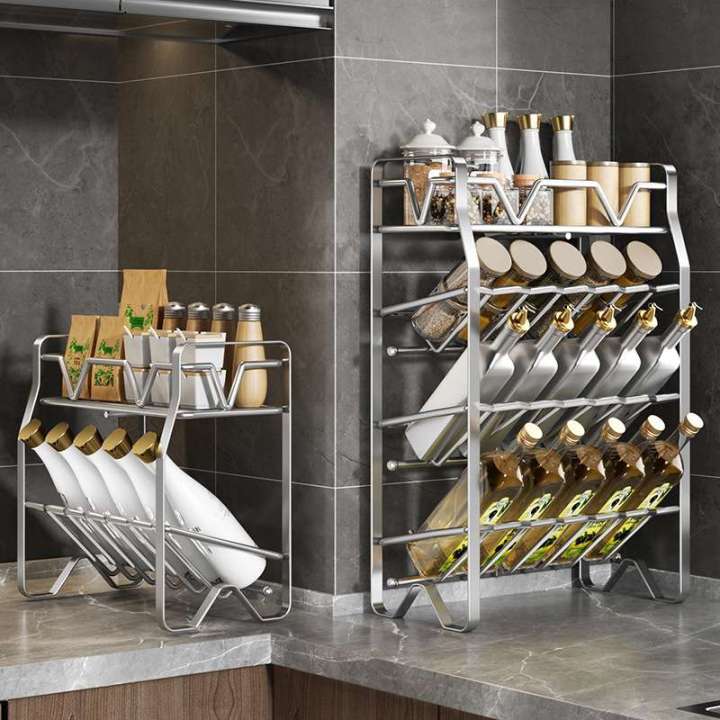 Stainless Steel Seasoning Seasoning Rack For Home Corner Multi-Layer ...
