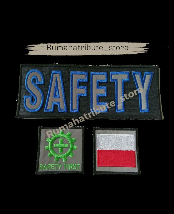 Logo bordir PATCH satu set SAFETY FIRST | Lazada Indonesia