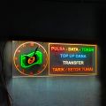 lampu akrilik tulisan buat konter pulsa data dana transfer top up dll ...