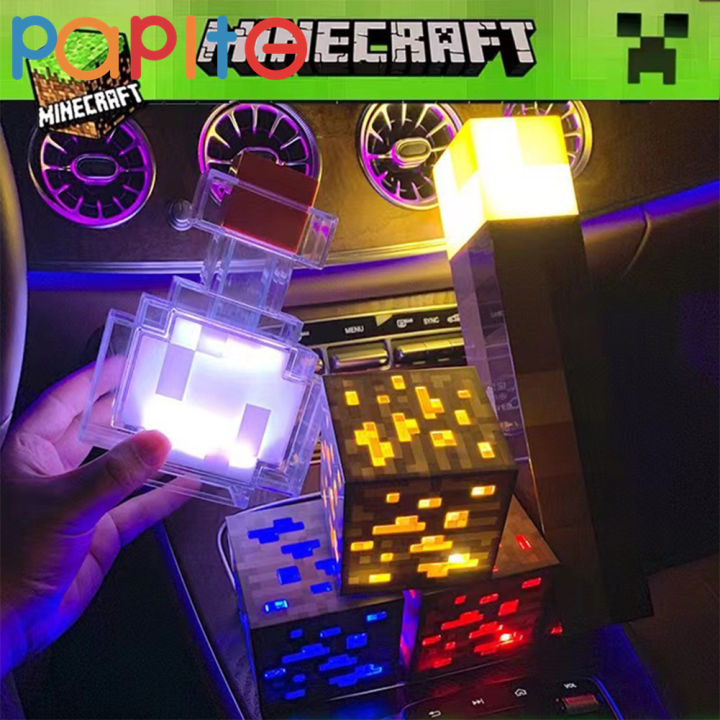 PAPITE HOT SALE Minecraft Torch Color Changing Potion Bottle LED Toy ...