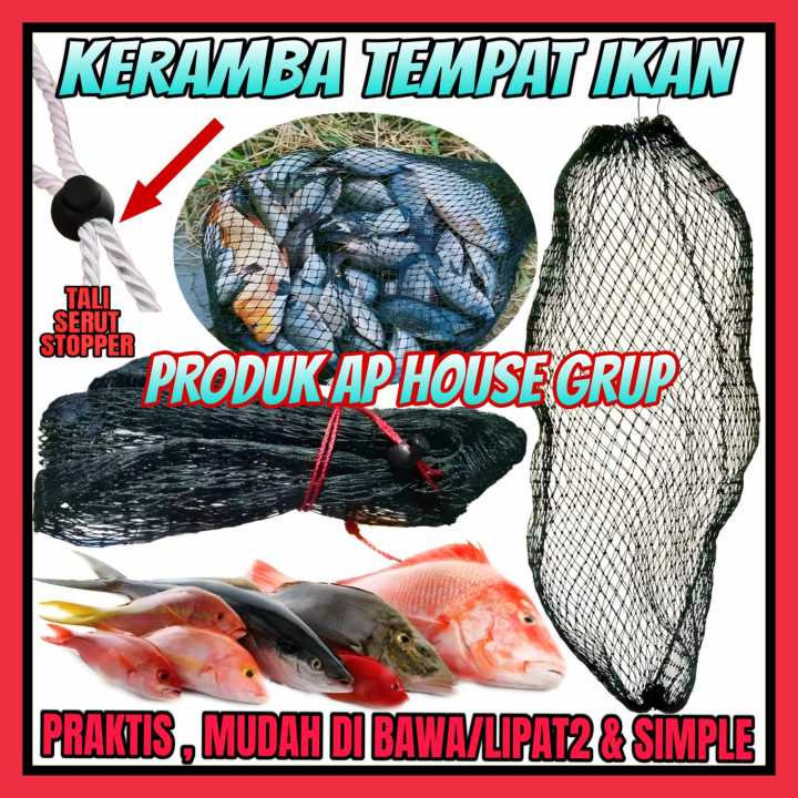 KERAMBAH TEMPAT IKAN || KERUMBU TEMPAT IKAN || KOJA TEMPAT IKAN 60 CM ...
