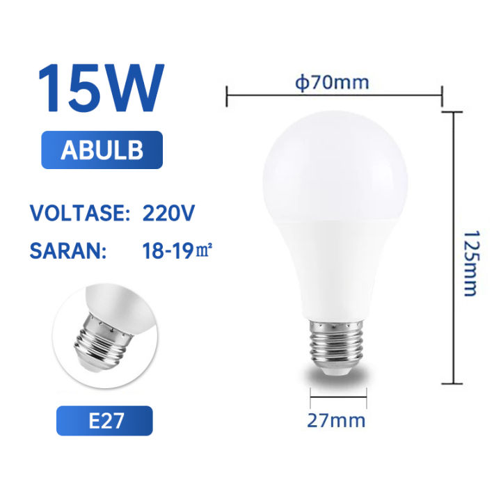 HAKAMITSU Lampu LED ABulb 3W/5W/7W/9W/12W/15W18W | Lampu LED Bulb ...