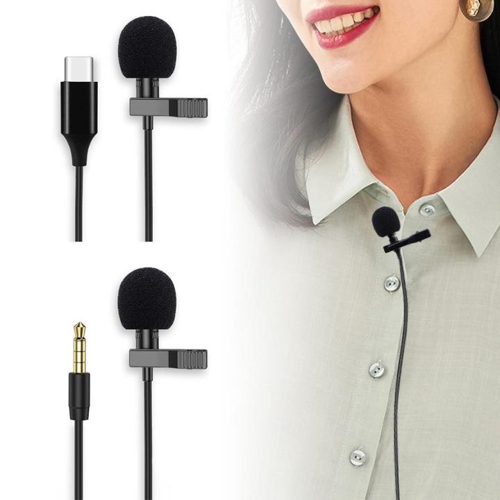 Usb Cable Clip On Microphone Computer Recording 3.5mm Microphone Type C ...