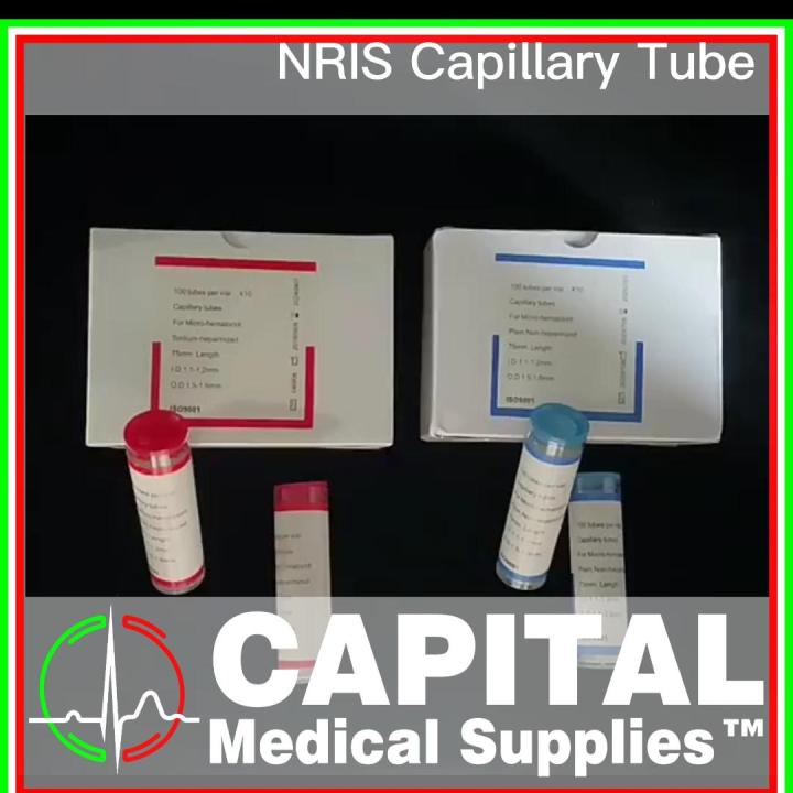 NRIS Capillary Tube Microhematocrit Sodium Heparinized Glass/Plastic ...