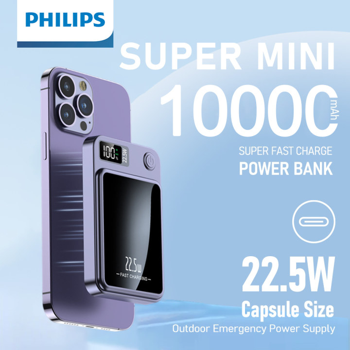 Philips Wireless Magsafe Powerbank 10000mah 22.5w Fast Charger Mini ...