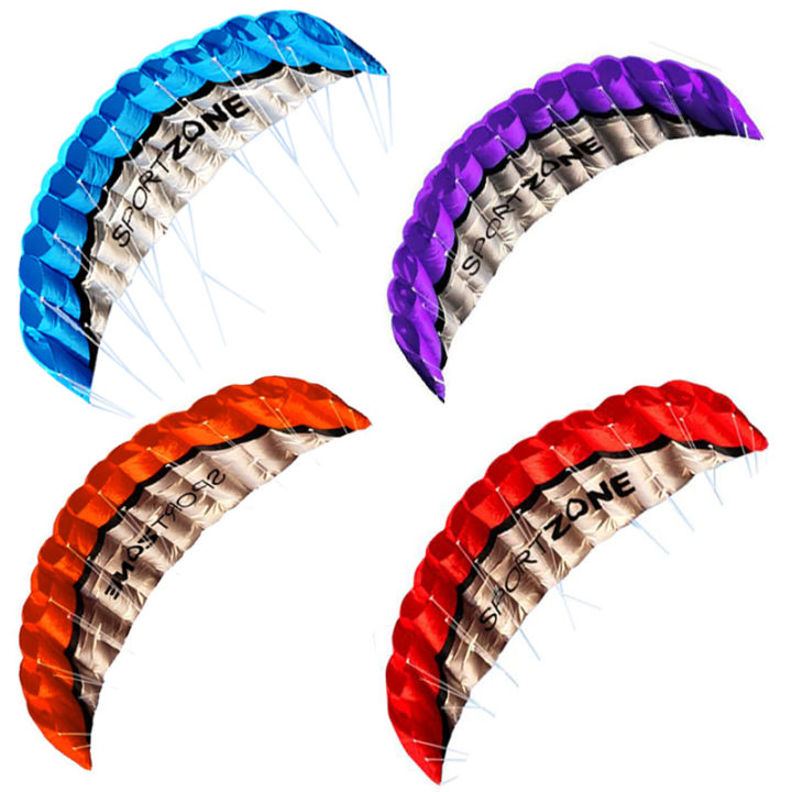 High Quality 1.8 m Dual Line 4 Colors Parafoil Parachute Sports Beach ...