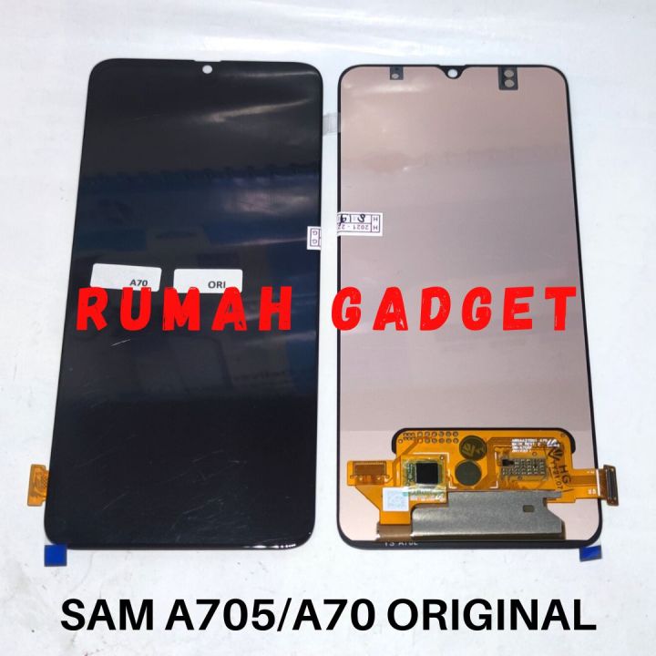 LCD SAMSUNG A70/A705 FULLSET TOUCHSCREEN OLED FINGERPRINT OKE | Lazada ...