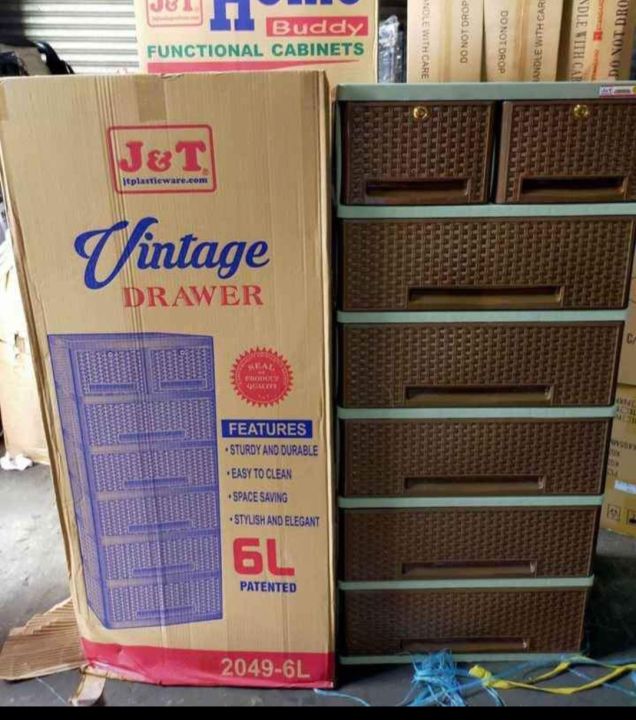 COD J&T VINTAGE DRAWERS | Lazada PH