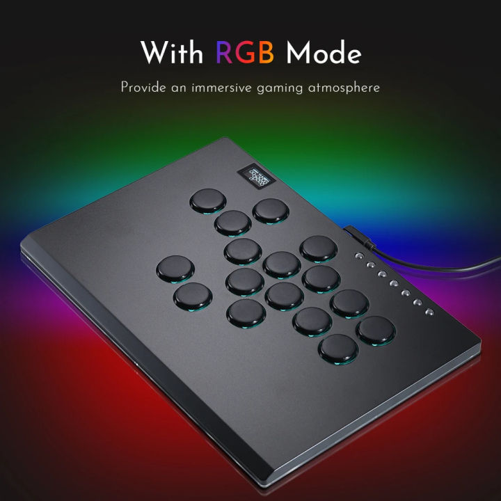 ⭐⭐⭐Haute42 Aluminium Alloy joystick Arcade Hitbox Leverless Controller ...