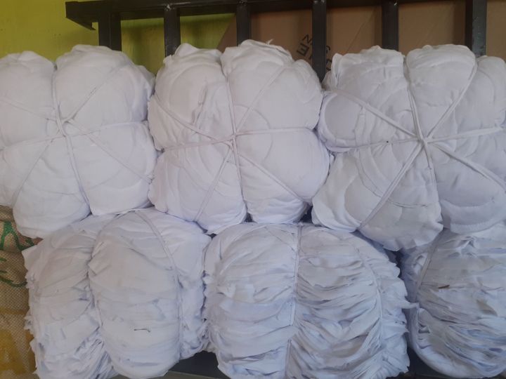 100 Pcs.Multipurpose White Round Rags Basahang Bilog Cleaning Cloth ...