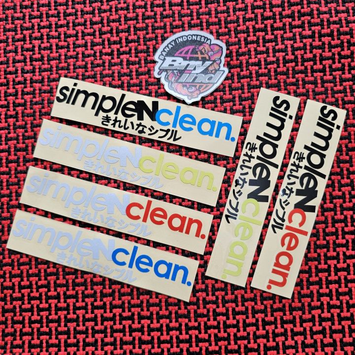 Stiker Sticker SimpleNClean Simple N Clean Cutting | Lazada Indonesia