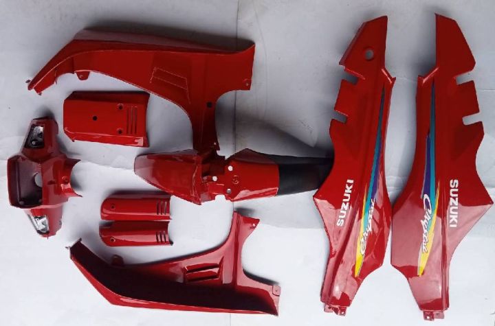 ชุดสีงานสวยรุ่นSuzuki-Rc110-คริสตันพร้อมสติกเกอร์12ชิ้น | Lazada.co.th