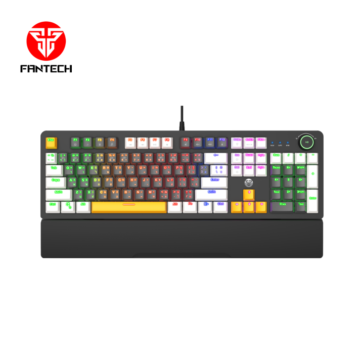 FANTECH MK891 MAXFIT KEYBOARD MECHANICAL BLUE / RED SWITCH แบบ 108 KEY ...