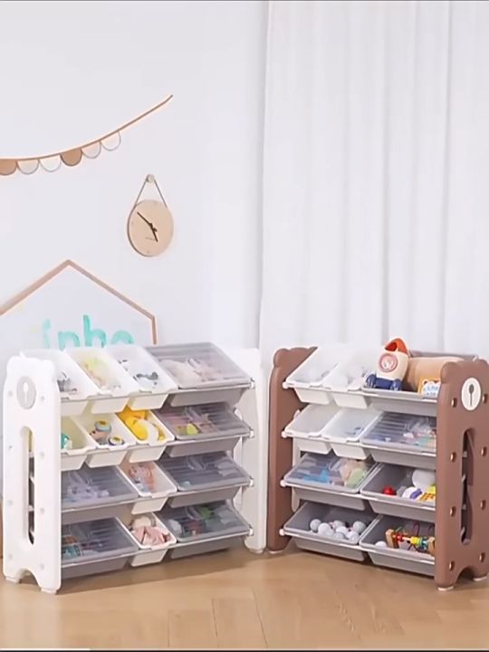 Toys Organizer Equipped with Dust-proof Cover Playroom Organizer ...