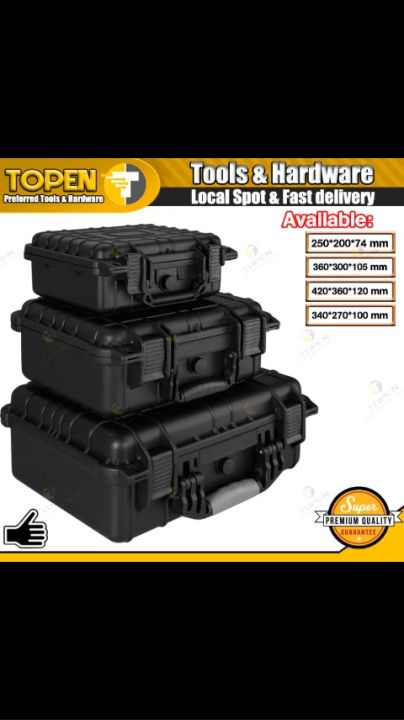 TOPEN Tactical Storage Box Pistol Case Hardcase Waterproof Ammo Box ...