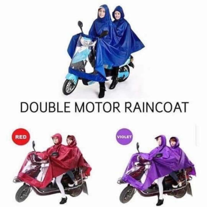 Dual Motor Raincoat Couple Double Motorcycle Raincoat | Lazada PH