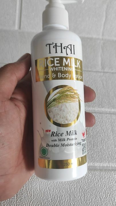 Thai Hand & Body Lotion Rice Milk 250ml Relief Moisturizing Lotion ...