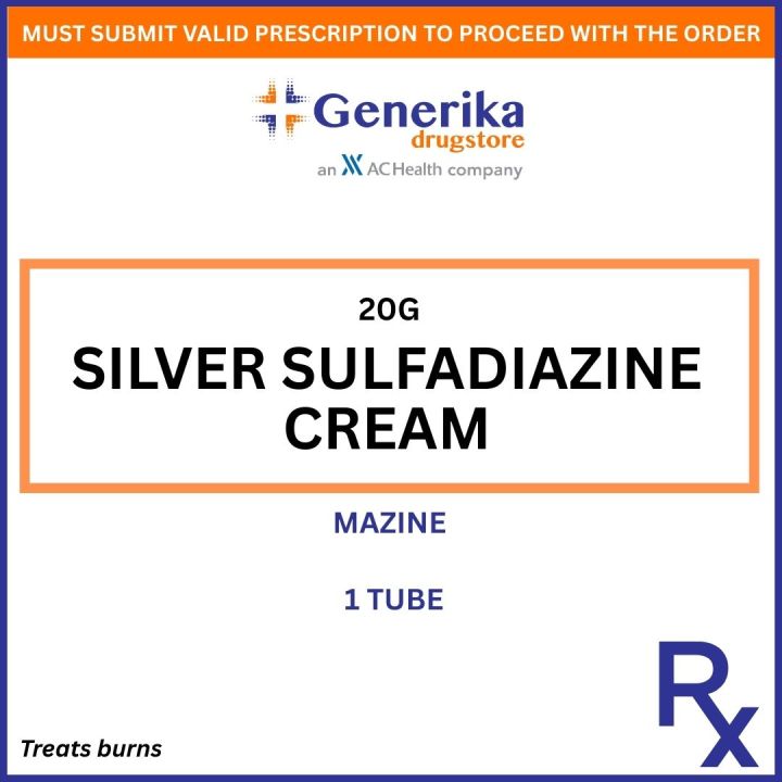RX: SILVER SULFADIAZINE CREAM - 20G (MAZINE) | Lazada PH