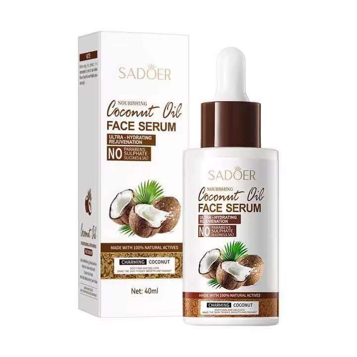 เซรั่มน้ำมันมะพร้าว Sadoer Coconut Oil Face Serum 40ml. ผิวชุ่มชื้น ฟื้นฟูผิว ผิวเนียน เปล่ง ...