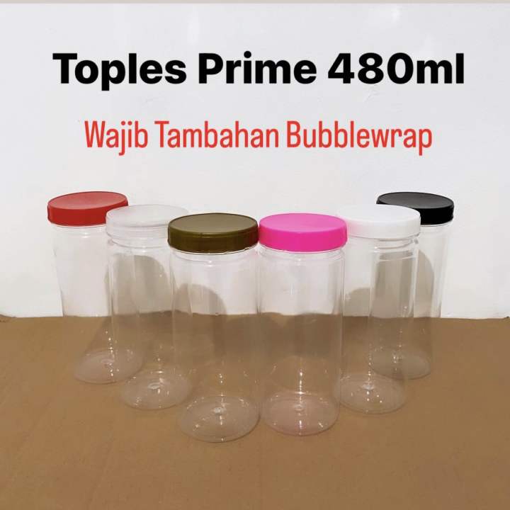 HARGA 10 PCS - Toples Tabung Prime 480ml | Lazada Indonesia