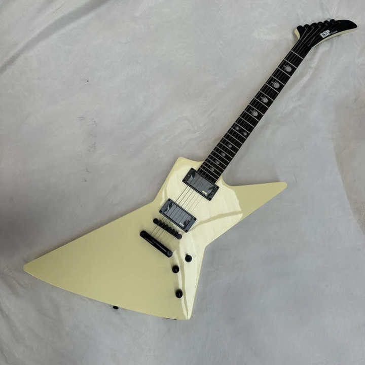 Custom ESP Explorer Electric Guitar EMG Pickups small hand Inlays Black ...