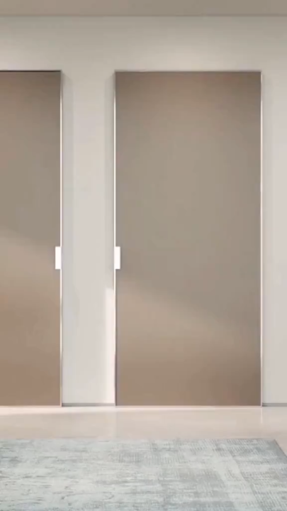 Ghost door, invisible track, bathroom, trackless suspended door, two ...