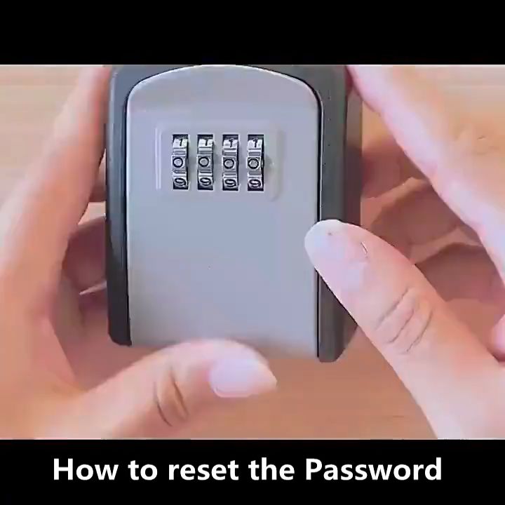 Wall Mount Key Safe Box Numbering Lock Key Storage Lock Box 4 Digits ...