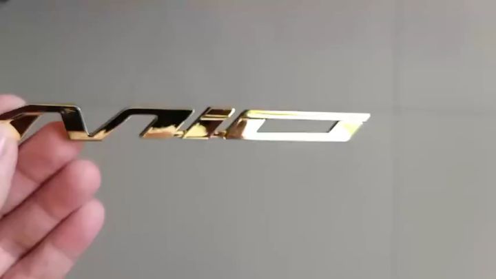 1Pc YAMAHA MIO EMBOSSED EMBLEM 3D STICKER LOGO CHROME DESIGN FOR MIO ...