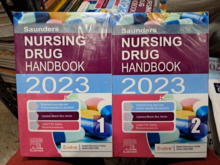 Nursing Drug Handbook 2023 Saunders Volume 1 and 2 | Lazada PH