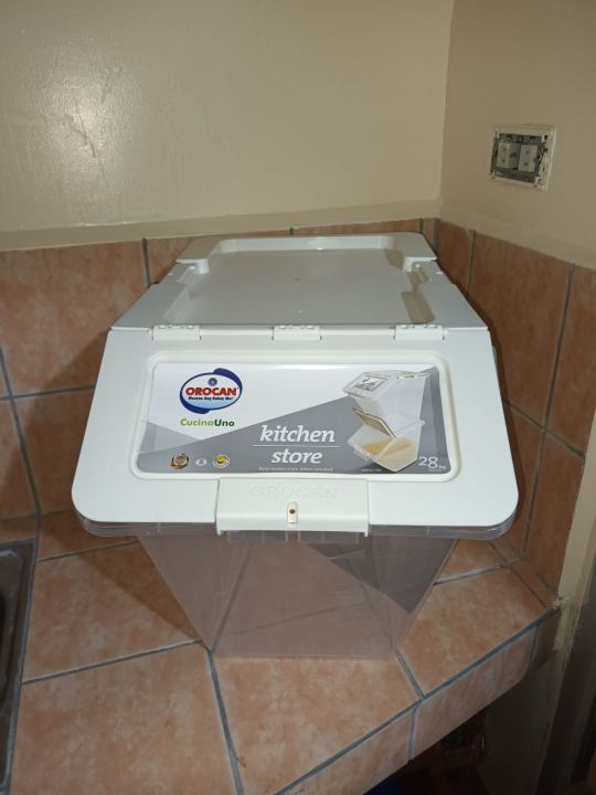 OROCAN CUCINA UNO RICE STORAGE RICE CONTAINER ORGANIZER 28KG | Lazada PH