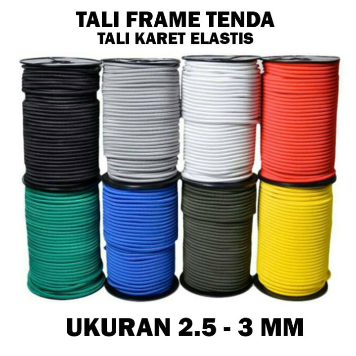 Tali frame tenda ukuran 2.5 mm tali frame per meter | Lazada Indonesia
