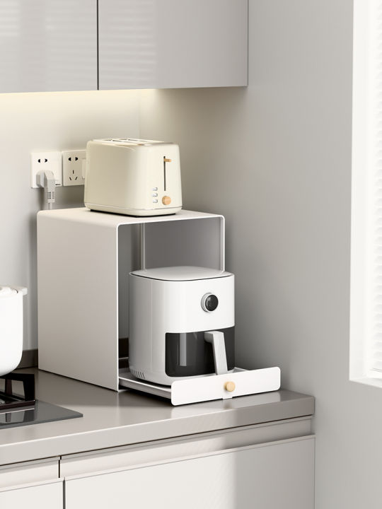 Kitchen Countertop Air Fryer Drawer Style Storage Rack Coffee Maker ...