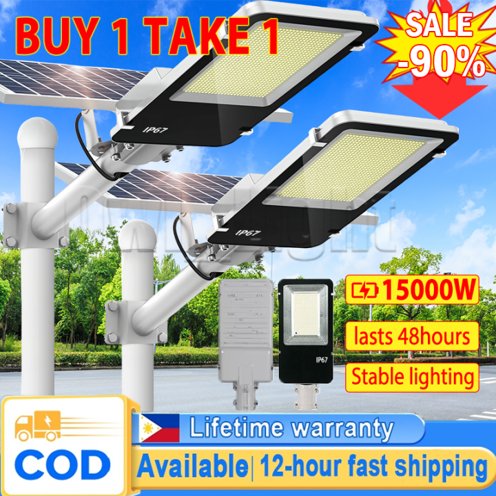 BUY 1 TAKE 1 Solar light outdoor waterproof 150000W led light solar ...