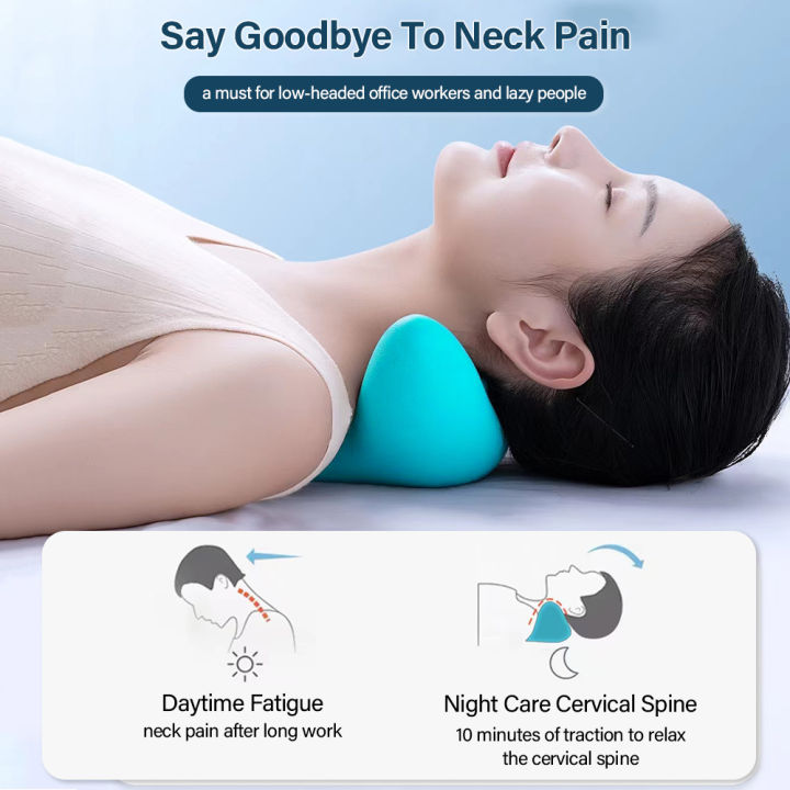 Neck Massage Pillow Neck Shoulder Cervical Chiropractic Traction Device Relief Body Neck