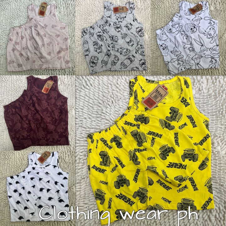 Sando with short ternoP/B garterized (terno) for kids unisex 1-8y/o ...