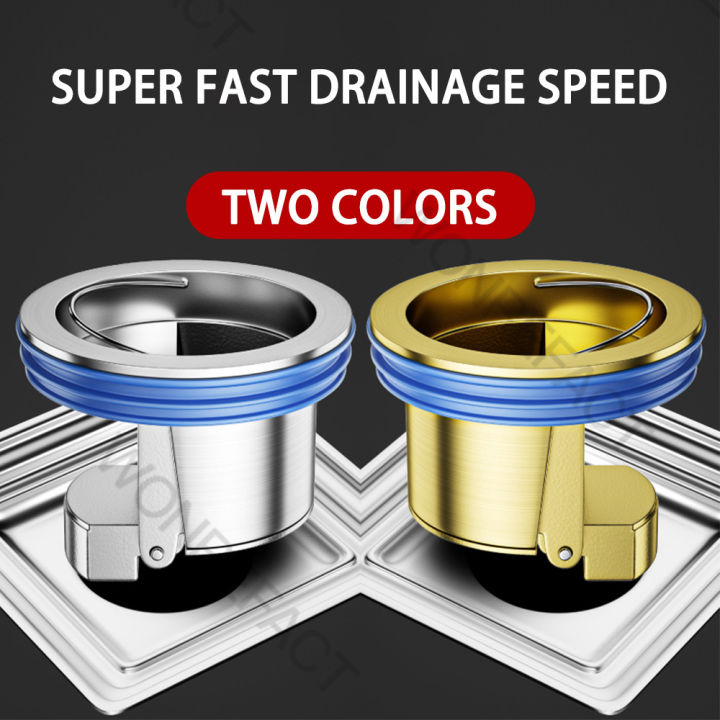 New Ga Thoát Sàn Khử Mùi Core Nắp Cống Nhà Tắm Stopper Insectproof ...