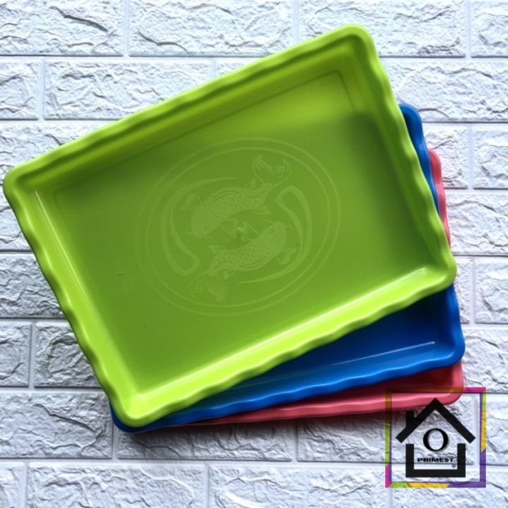 15" INCHES PLASTIC FAST FOOD TRAY/ MULTI-PURPOSE TRAY/ FRUIT TRAY/ SERVING TRAY / UTILITY TRAY ...