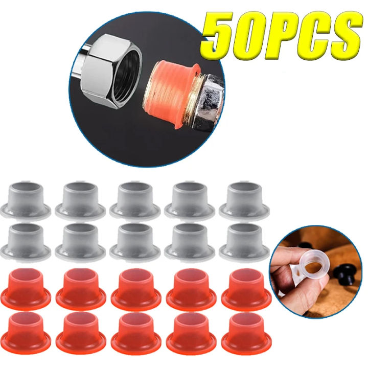 10/30/50Pcs Faucet Leakproof Gasket Triangle Valve Silicone Gasket with ...