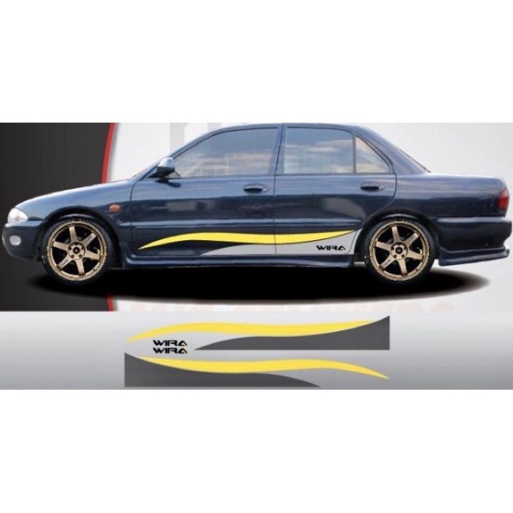 (Ready Stock) S680# Proton Wira Car Side Body Sticker | Lazada