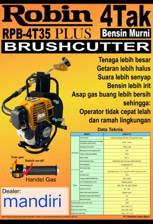 MESIN mesin potong rumput 4 tak robin DIESEL | Lazada Indonesia
