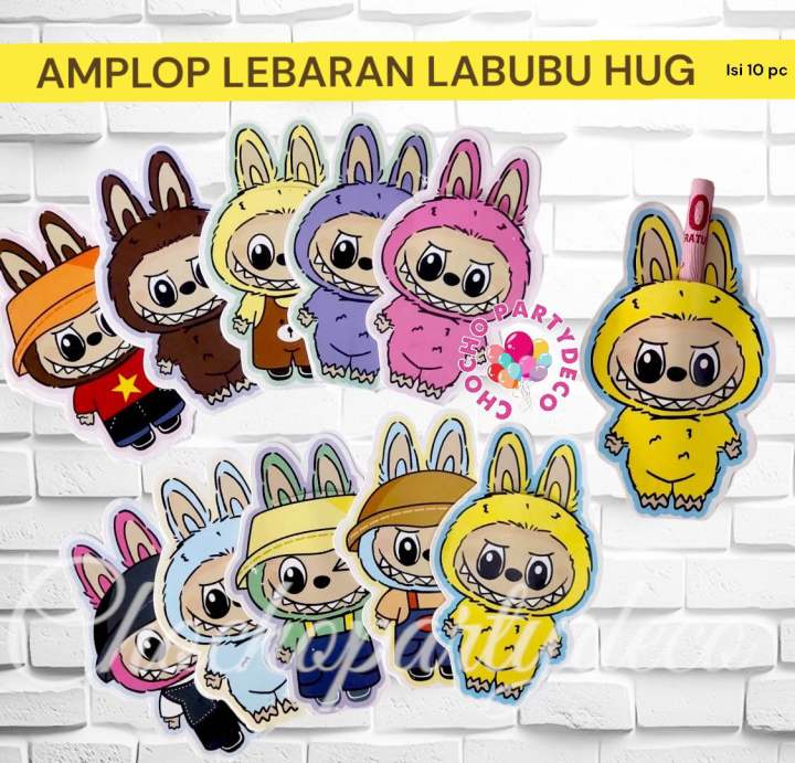 Amplop Lebaran LABUBU HUG Isi 10 / Angpau Idul Fitri Viral | Lazada ...