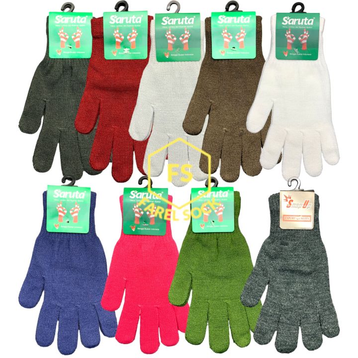 Sarung Tangan Rajut Warna Polos Merk Saruta | Lazada Indonesia