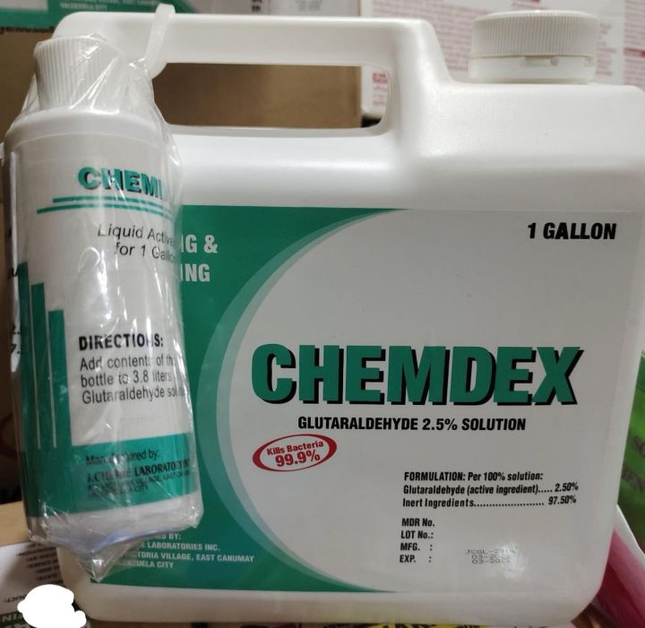 CHEMDEX GLUTARALDEHYDE 2.5% SOLUTION GALLON | Lazada PH