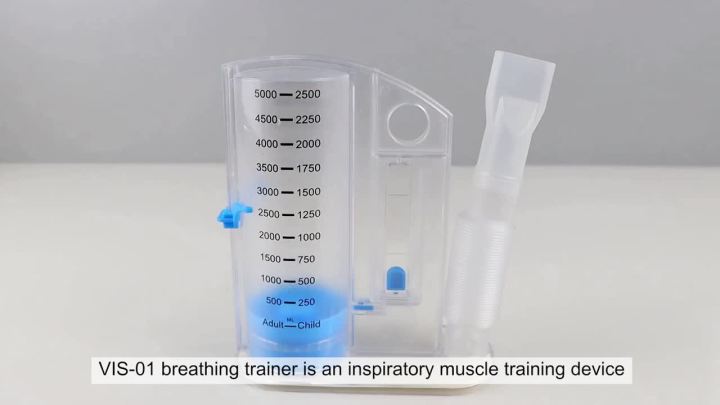 VIS-01 Breathing Trainer Deep Breathing Lung Exercise Massager for ...